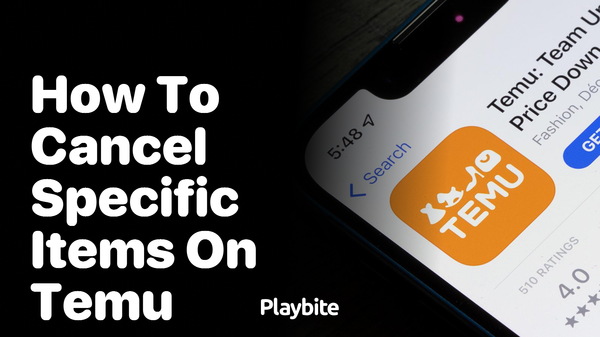 How to Cancel Specific Items on Temu - Playbite