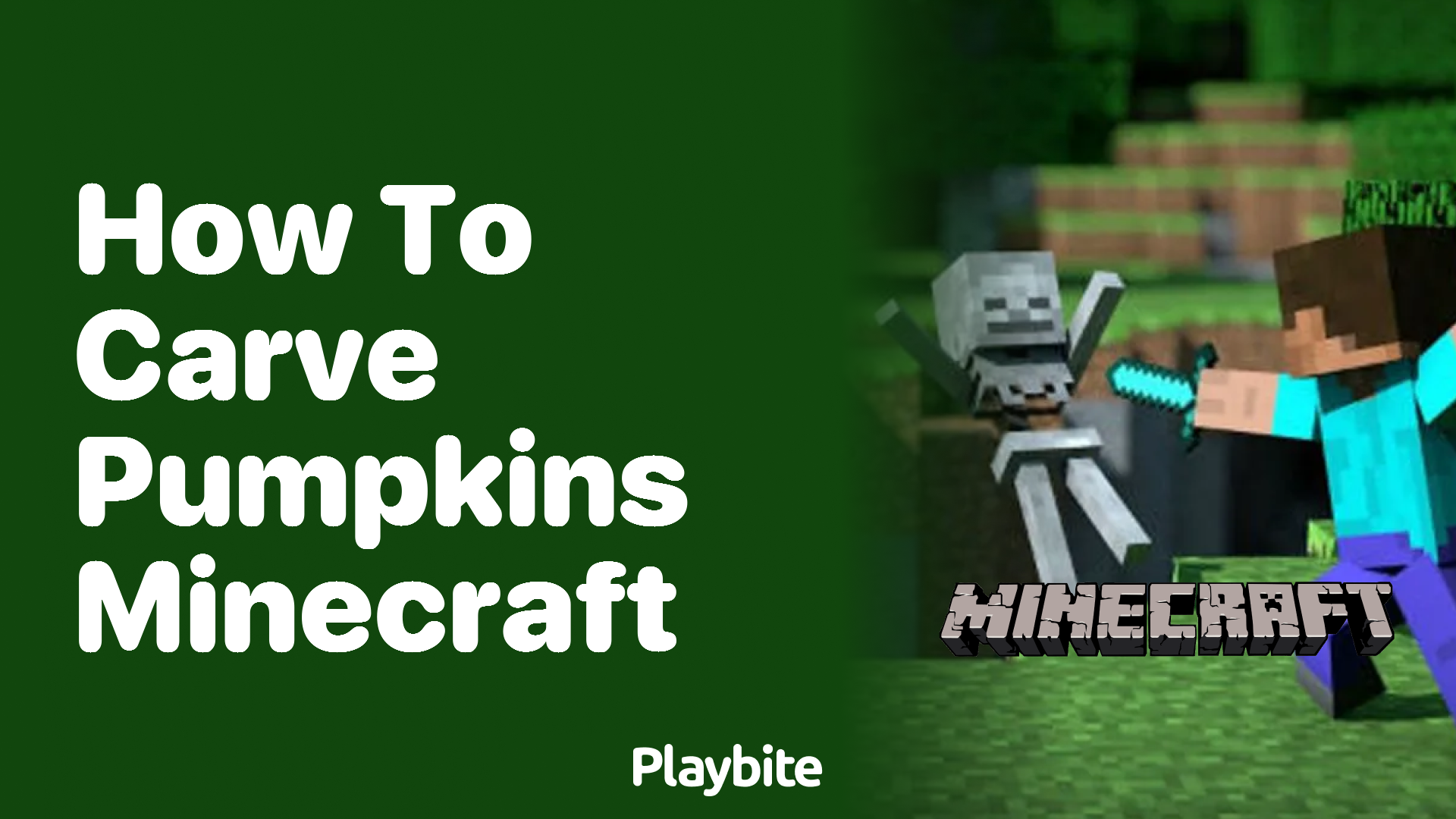 How to Carve Pumpkins in Minecraft - Playbite