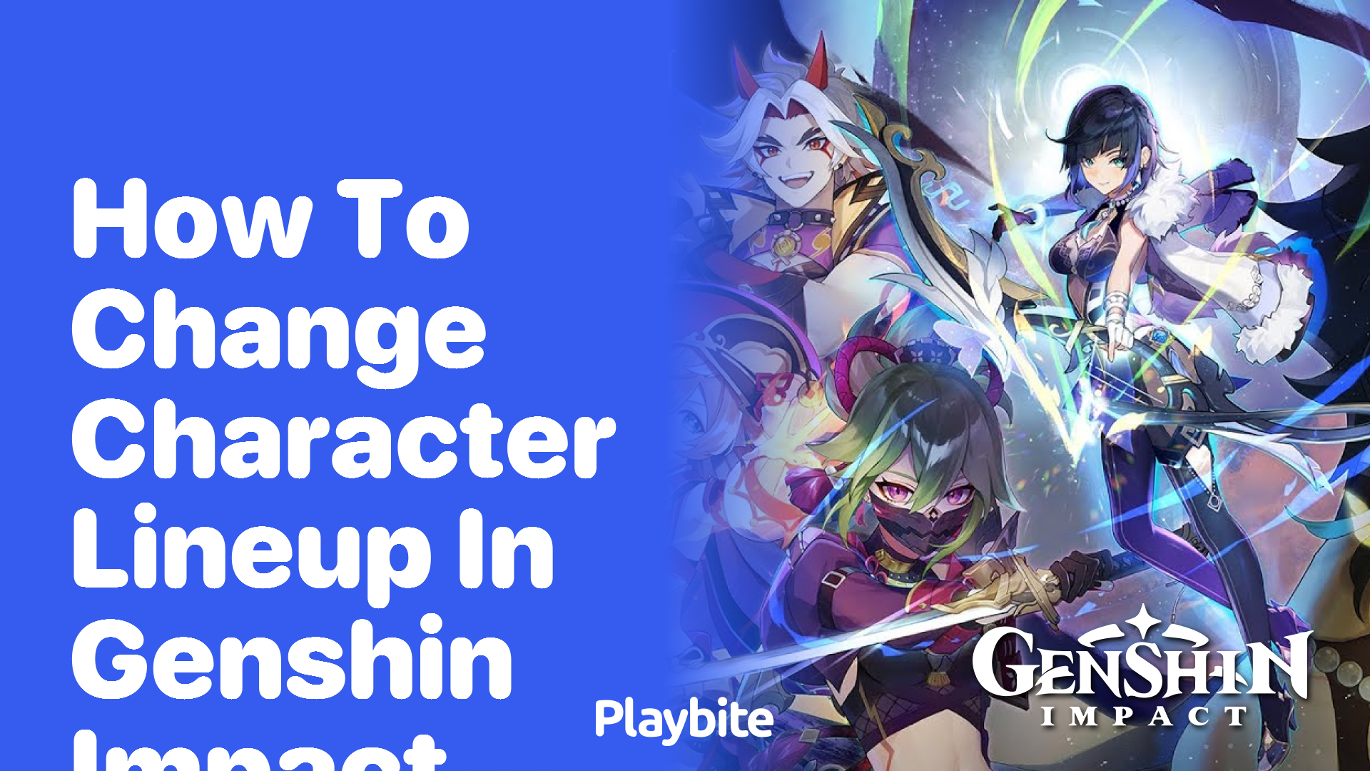 How to Change Your Character Lineup in Genshin Impact - Playbite