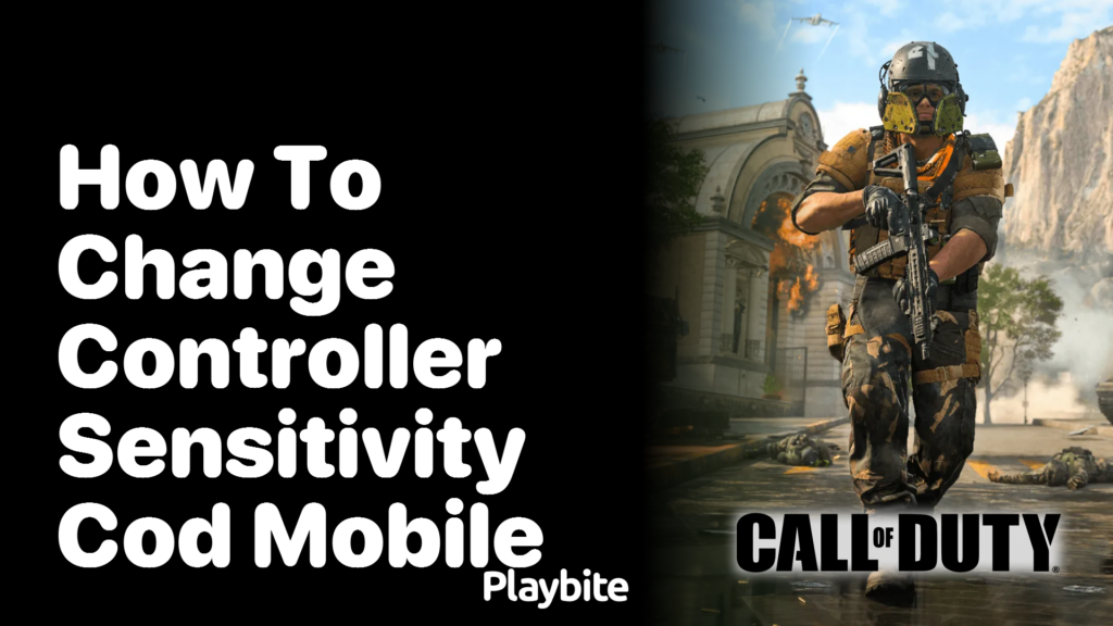 How to Change Controller Sensitivity in COD Mobile - Playbite