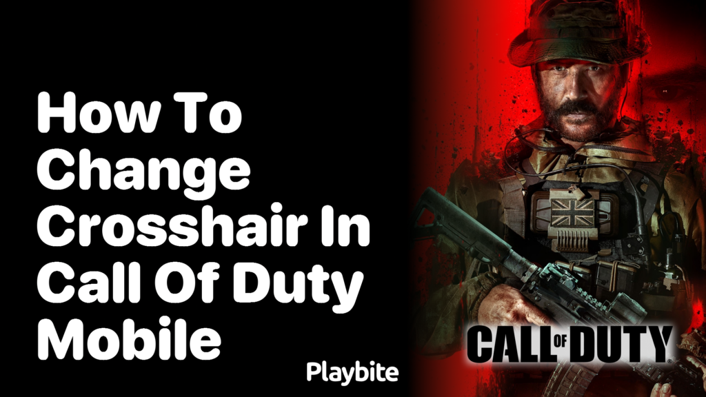 How to Change Your Crosshair in Call of Duty Mobile - Playbite