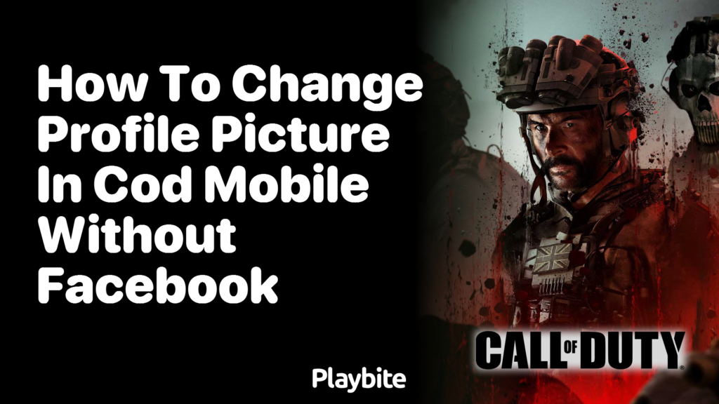 How to Change Your Profile Picture in COD Mobile Without Facebook ...