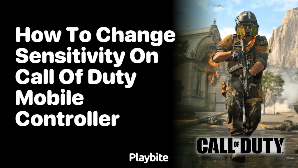 How to Change Sensitivity on Call of Duty Mobile Controller - Playbite