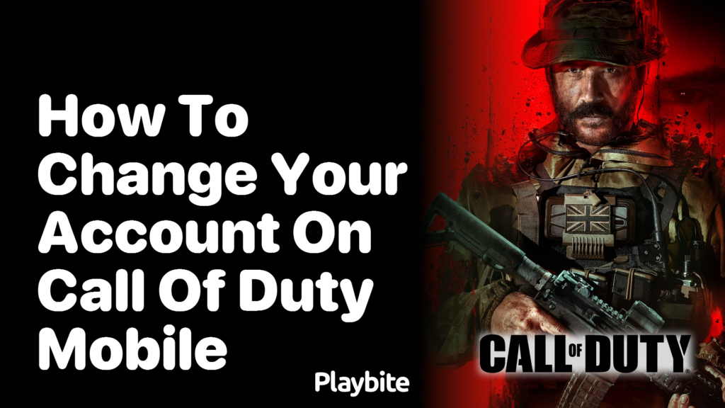 How to Change Your Account on Call of Duty Mobile - Playbite