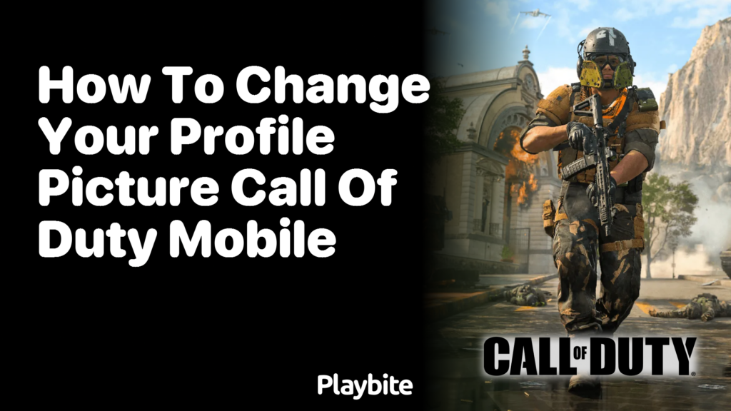 How to Change Your Profile Picture in Call of Duty Mobile - Playbite