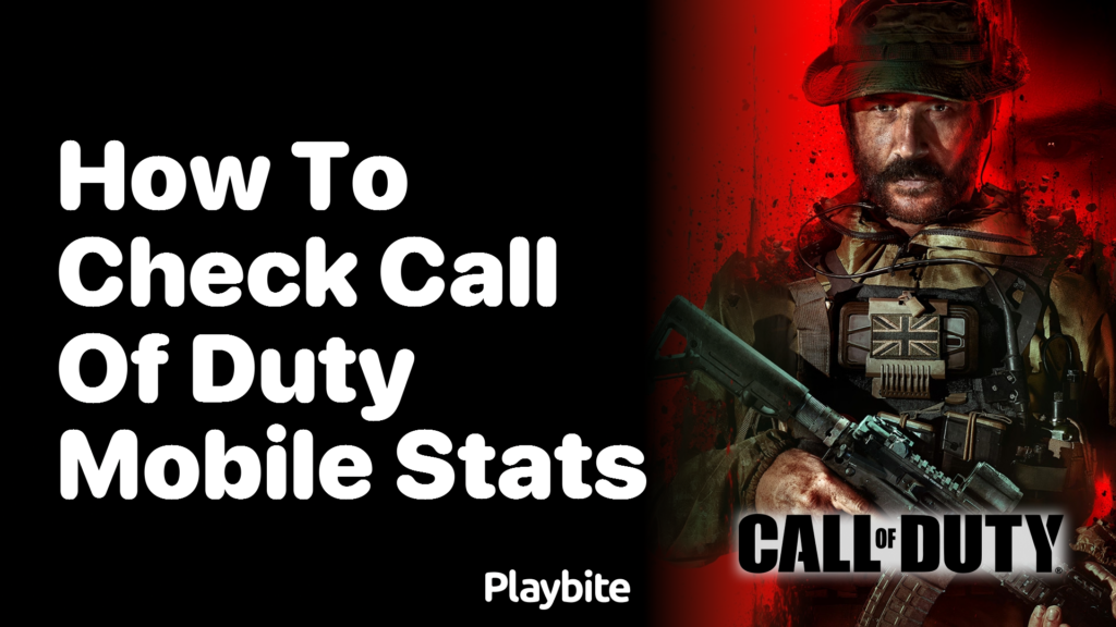 How to Check Your Call of Duty Mobile Stats - Playbite