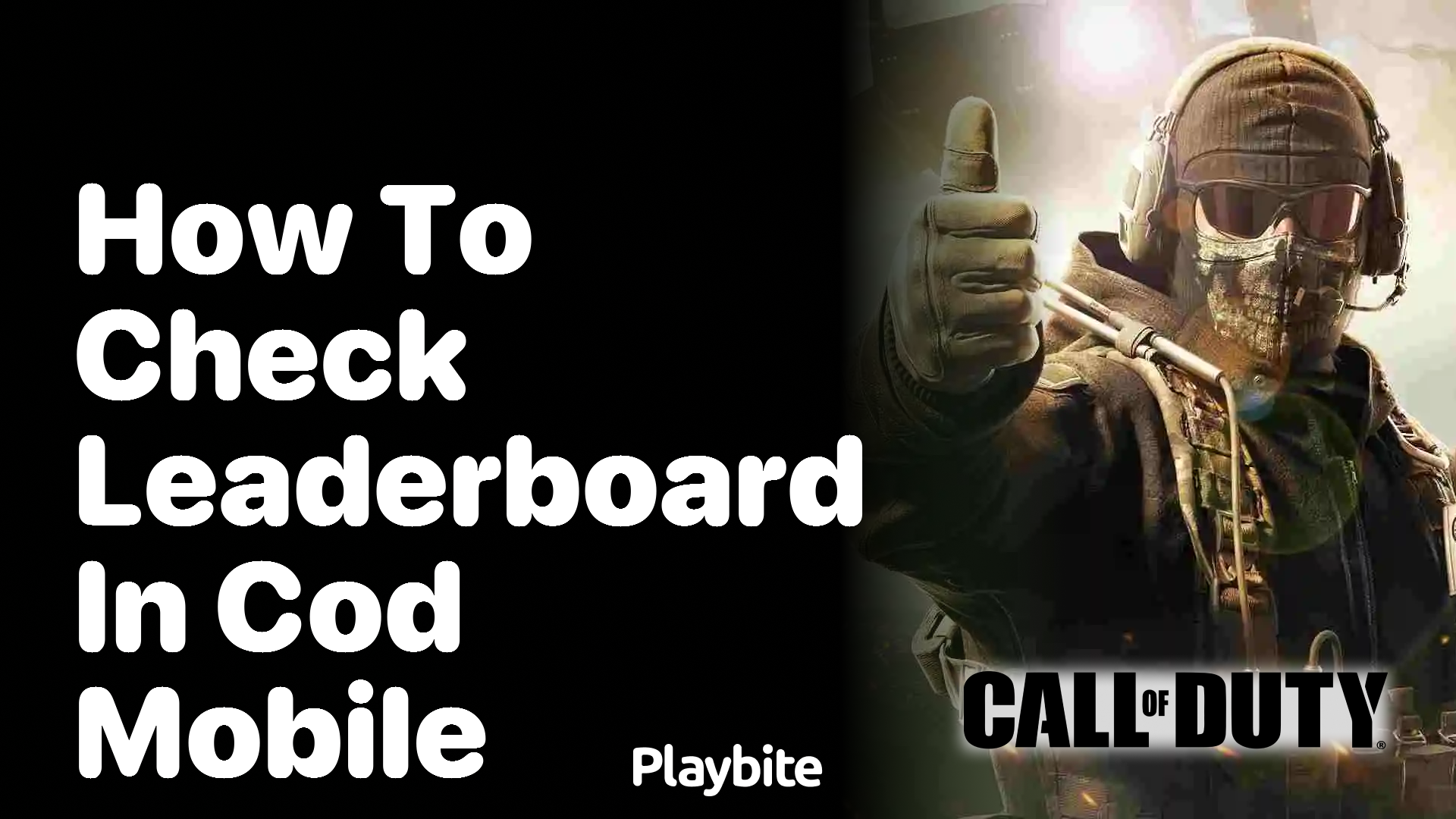 How to Check the Leaderboard in COD Mobile - Playbite
