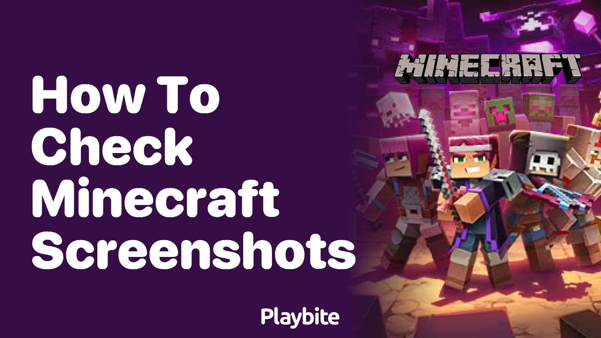 How to Check Your Minecraft Screenshots - Playbite