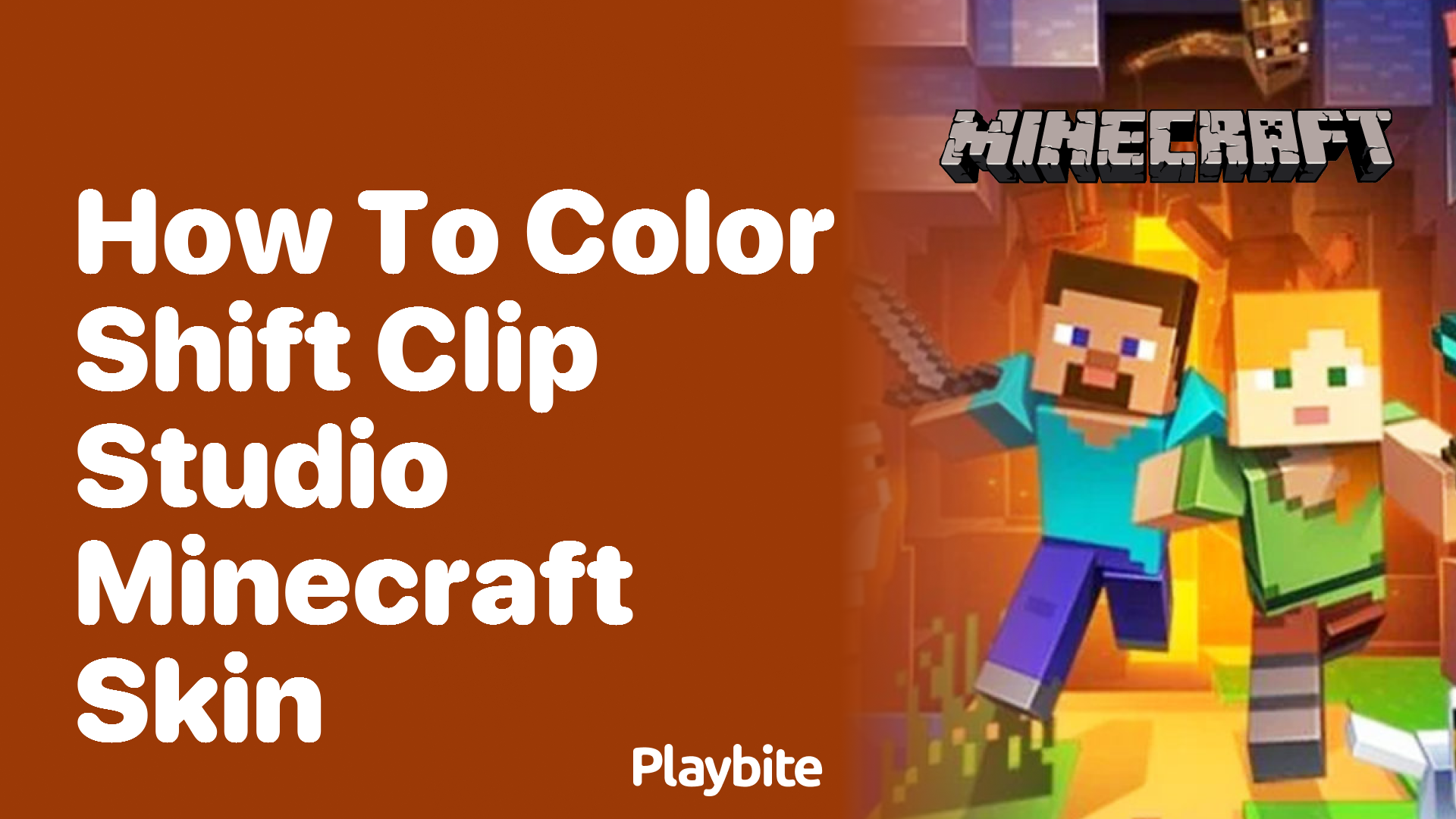 How to Color Shift a Clip Studio Minecraft Skin - Playbite