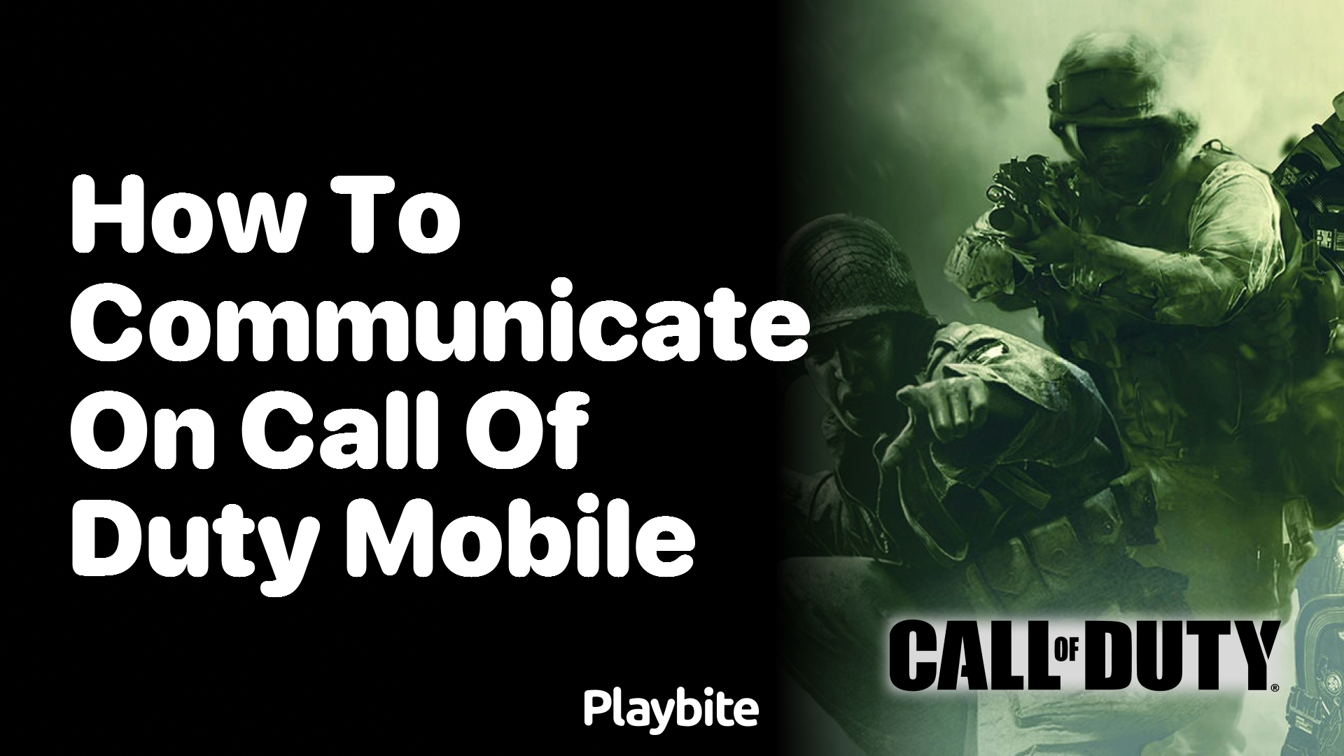 How to Communicate on Call of Duty Mobile - Playbite