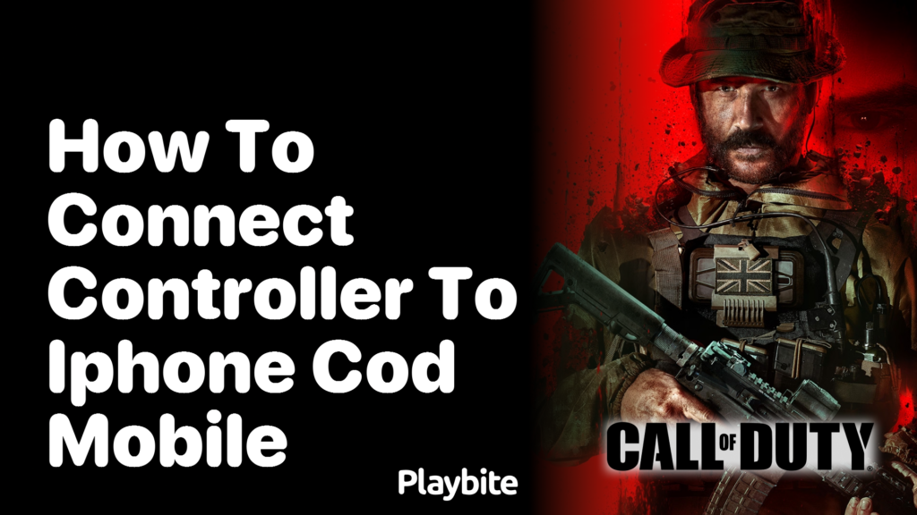 How to Connect a Controller to iPhone for Call of Duty Mobile - Playbite