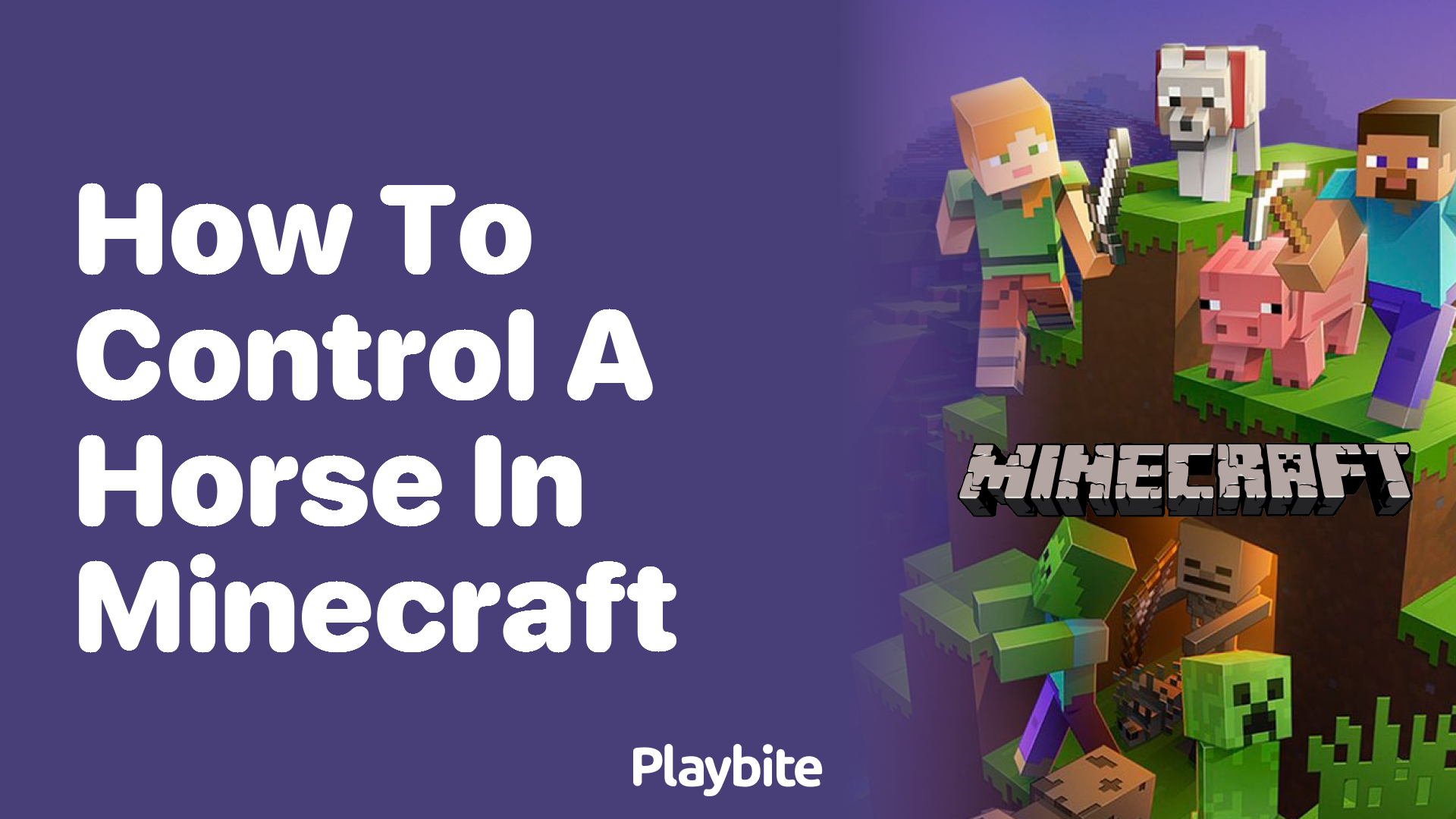 How to Control a Horse in Minecraft: A Player's Guide - Playbite
