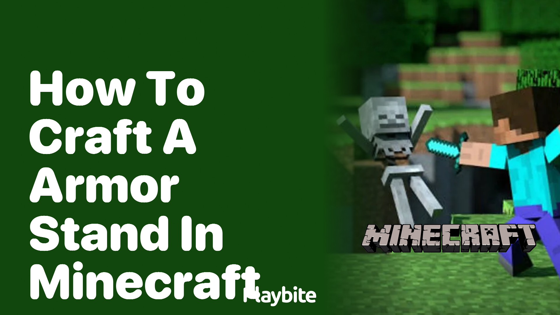 How to Craft an Armor Stand in Minecraft - Playbite
