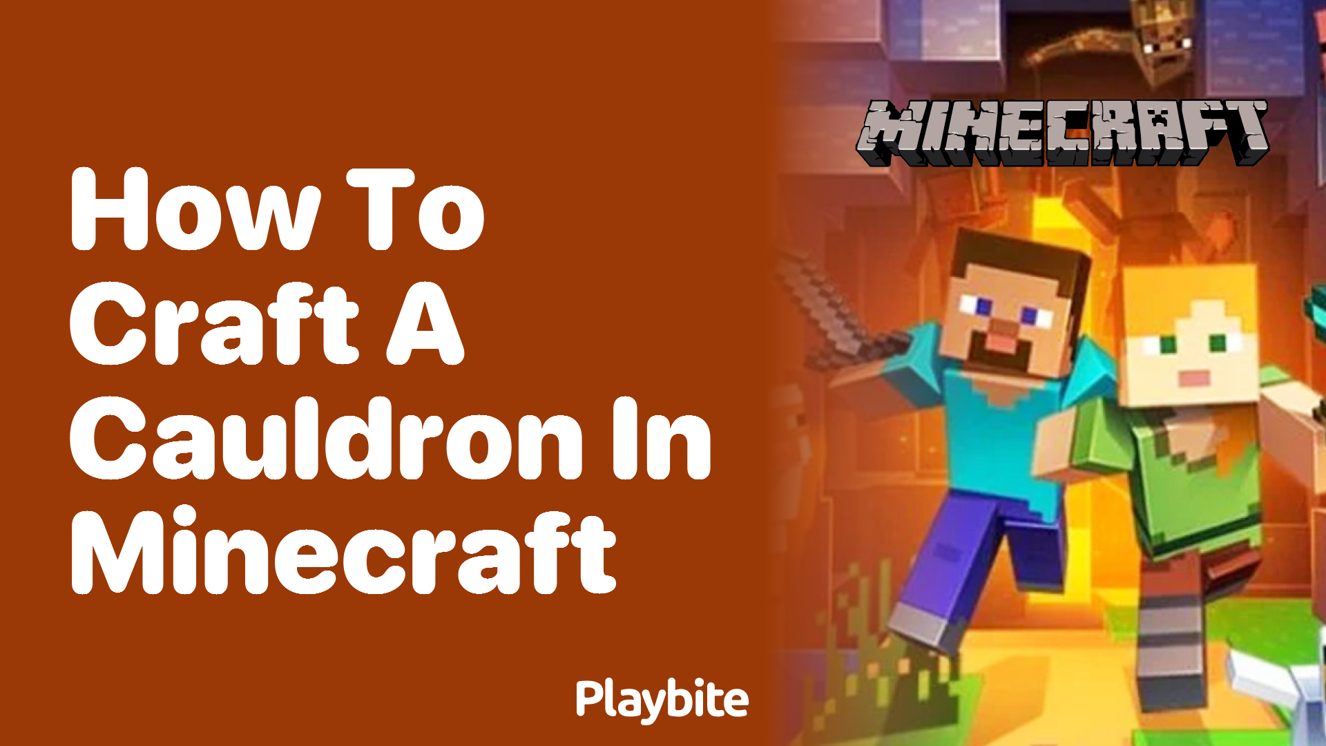How to Craft a Cauldron in Minecraft - Playbite