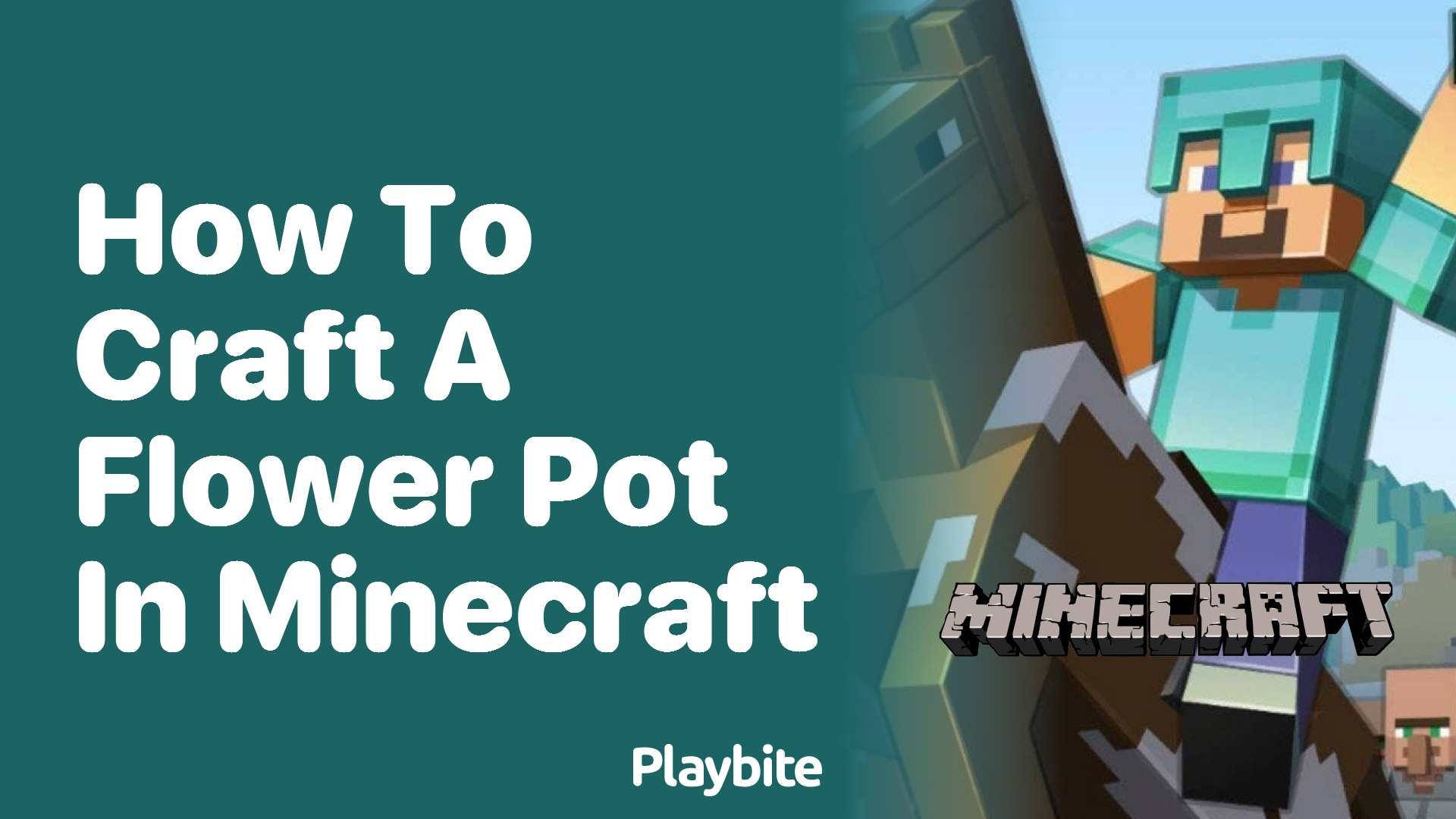 How to Craft a Flower Pot in Minecraft - Playbite