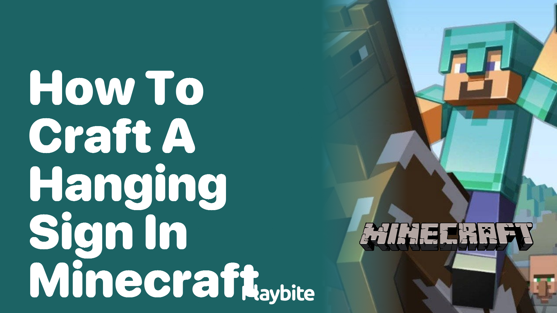 How to Craft a Hanging Sign in Minecraft - Playbite