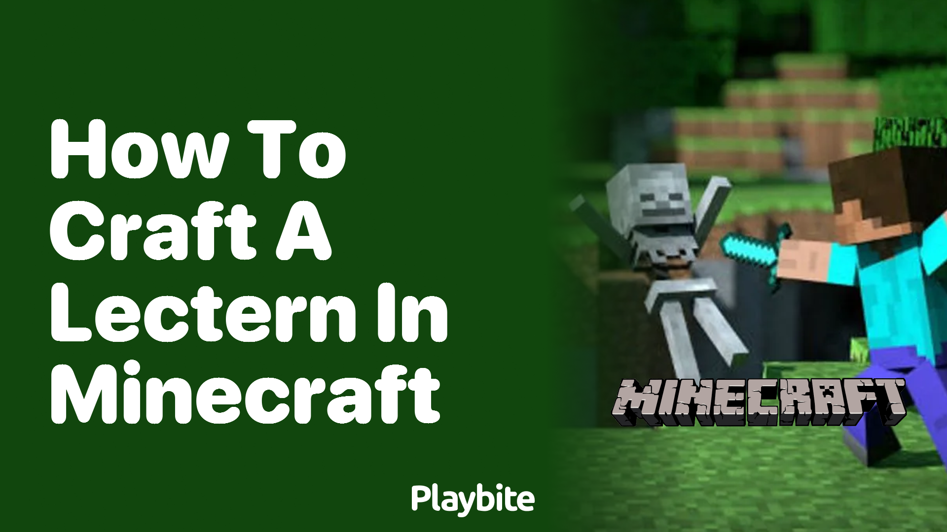 How to Craft a Lectern in Minecraft - Playbite