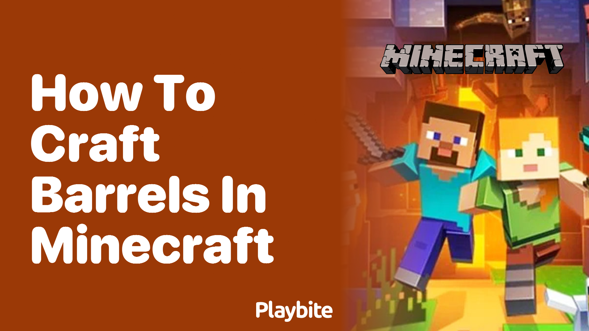 How to Craft Barrels in Minecraft - Playbite