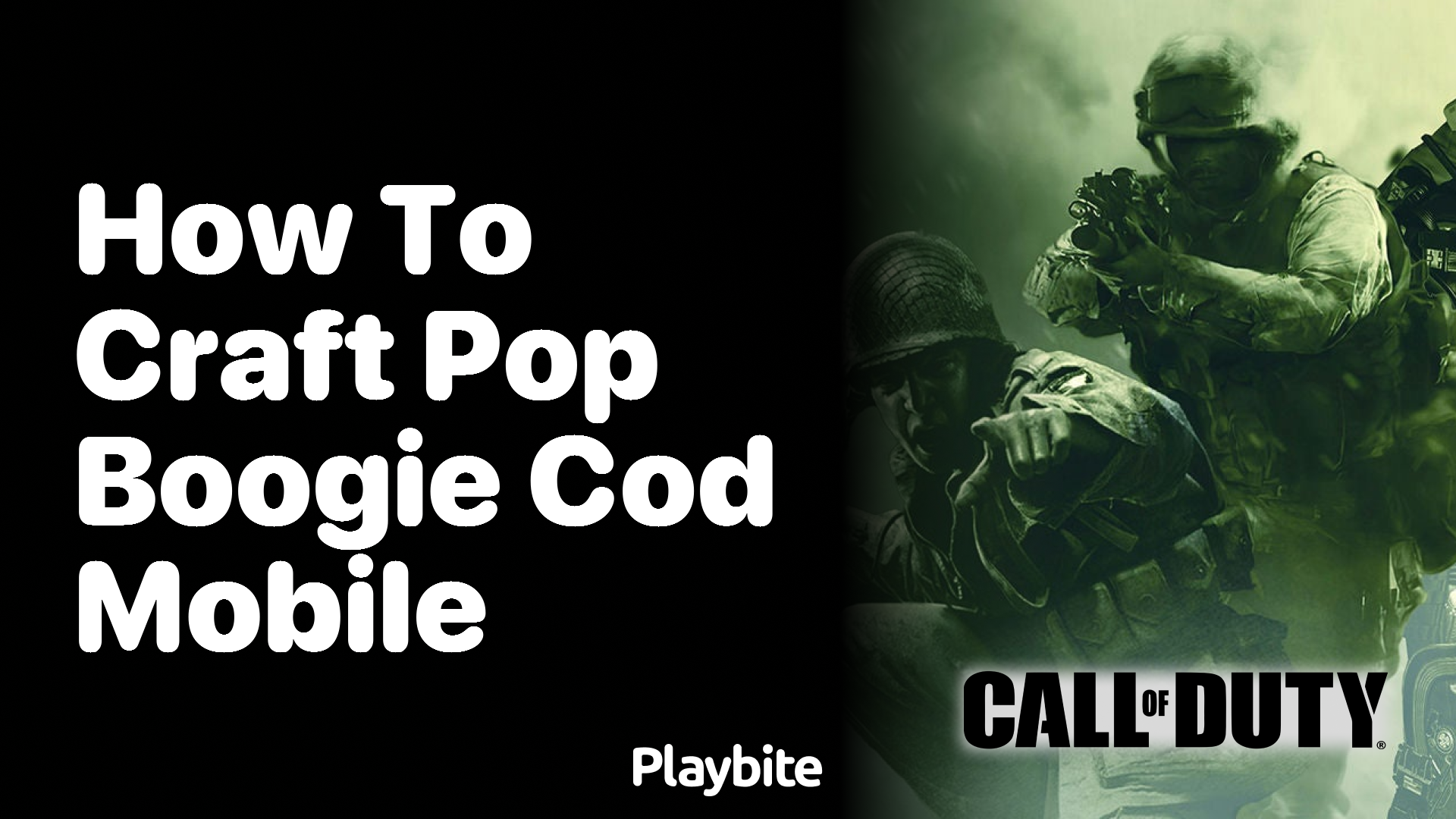How to Craft Pop Boogie in COD Mobile - Playbite