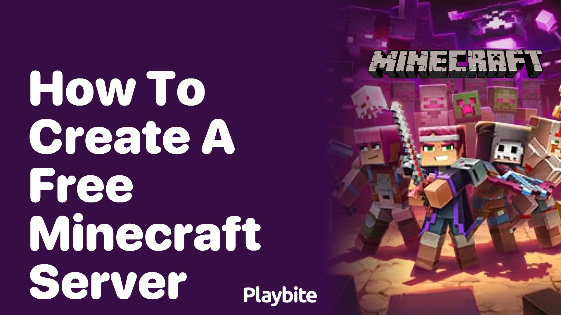 How to Create a Free Minecraft Server - Playbite