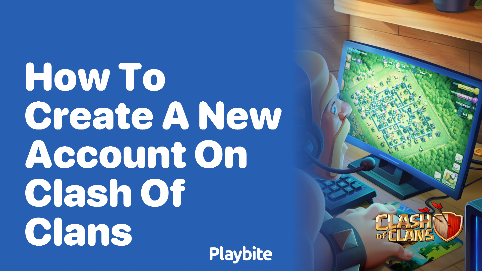 How to Create a New Account on Clash of Clans - Playbite