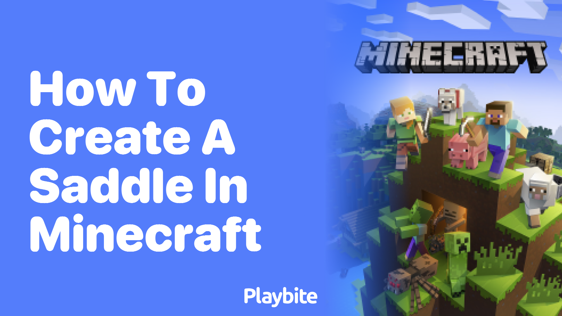 How to Create a Saddle in Minecraft - Playbite