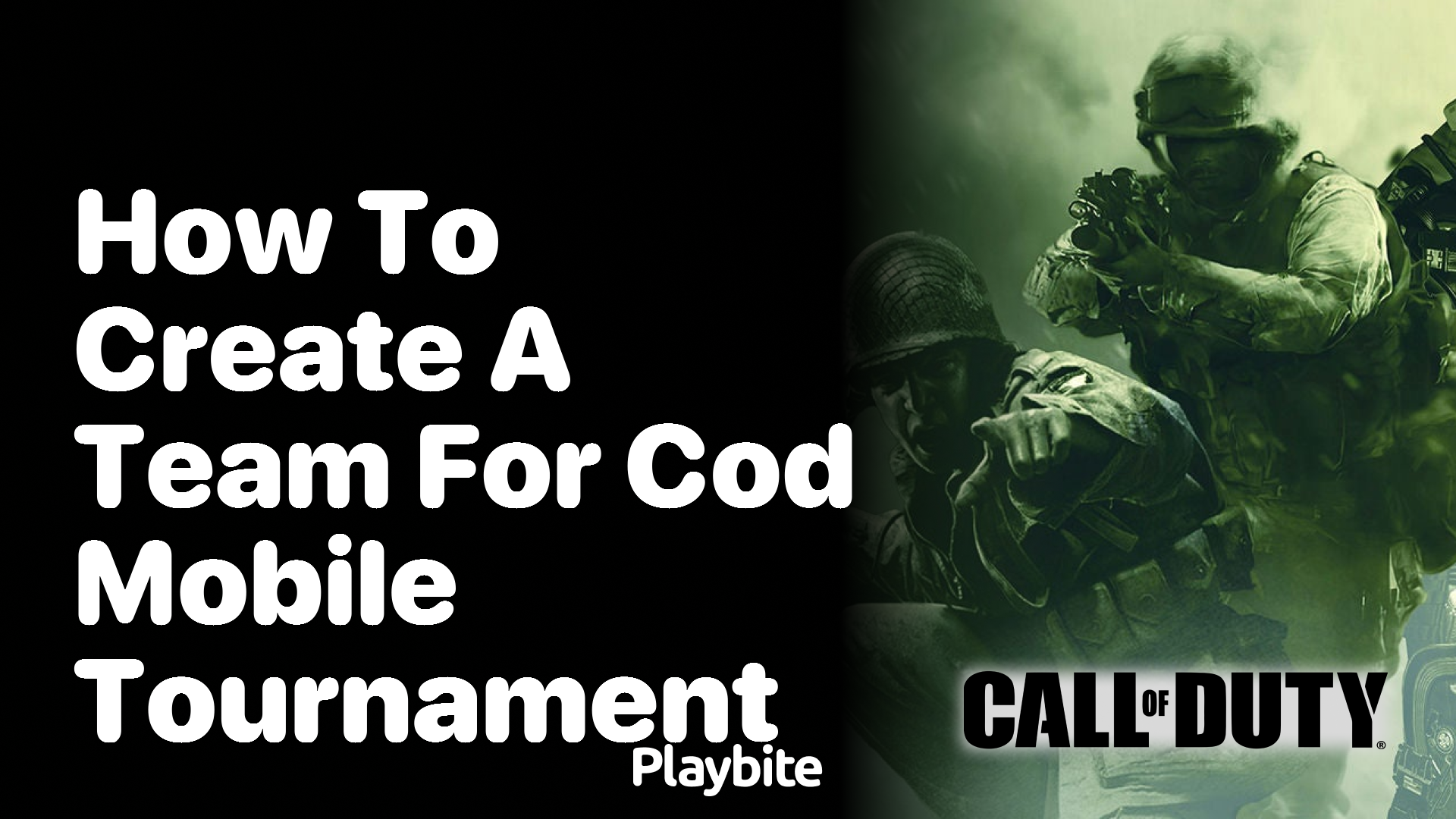 How to Create a Team for a CoD Mobile Tournament - Playbite