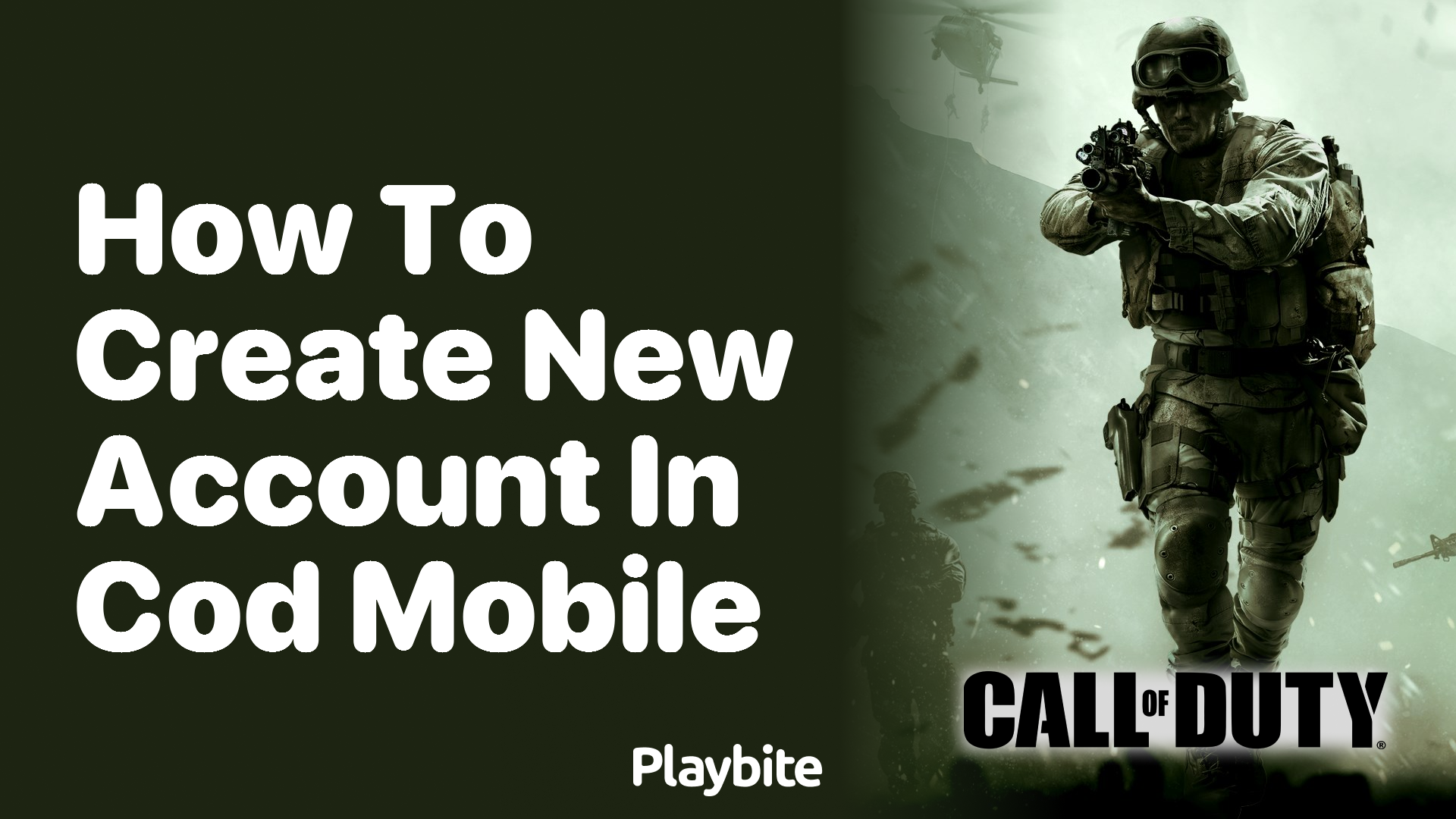 How To Create A New Account In Cod Mobile Playbite