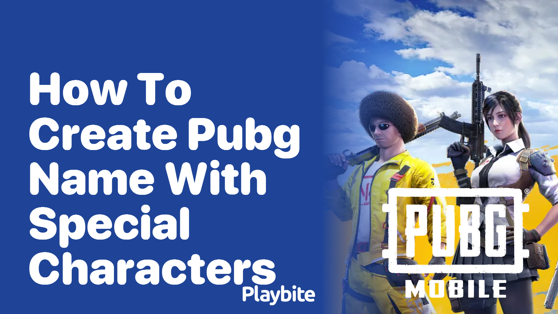 How to Create a PUBG Name with Special Characters - Playbite