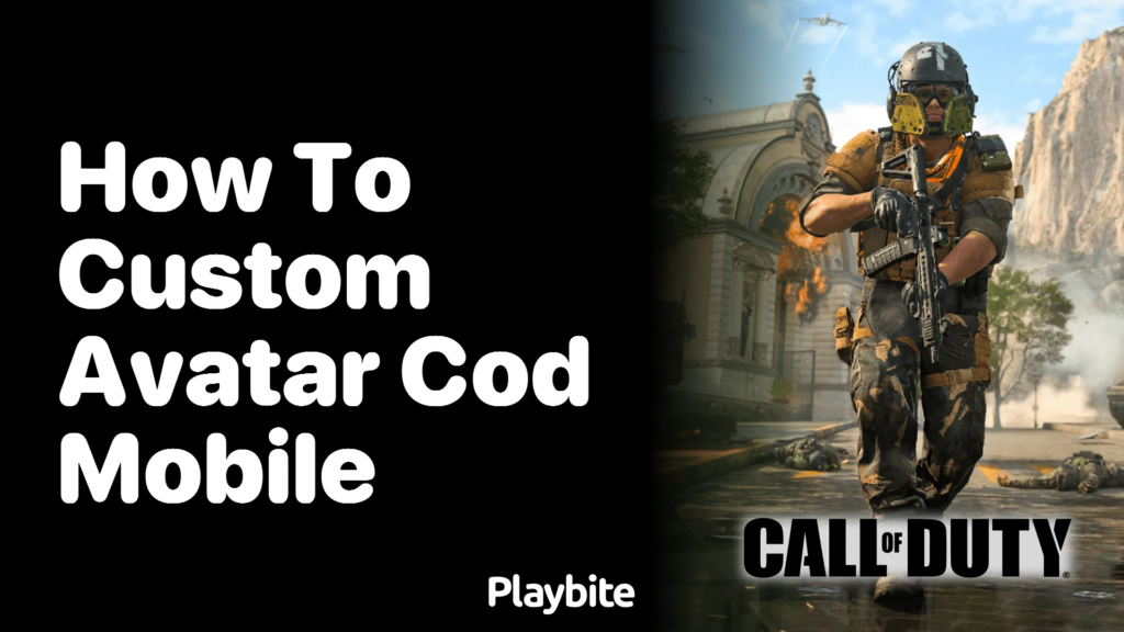 How to Customize Your Avatar in Call of Duty Mobile - Playbite