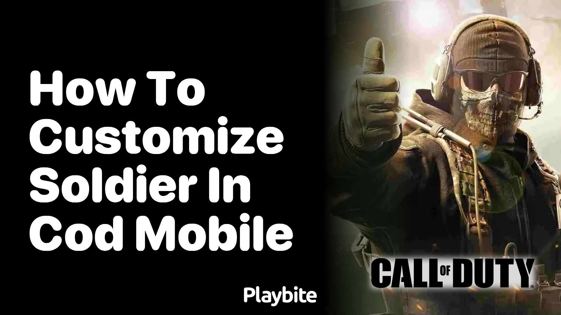 How to Customize Your Soldier in COD Mobile - Playbite