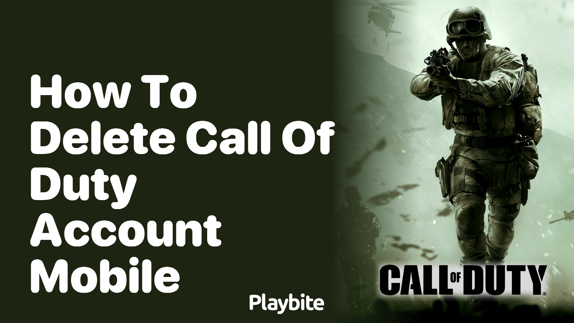 How to Delete Your Call of Duty Mobile Account - Playbite
