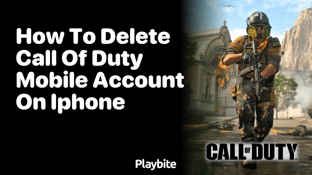 How to Delete Your Call of Duty Mobile Account on iPhone - Playbite