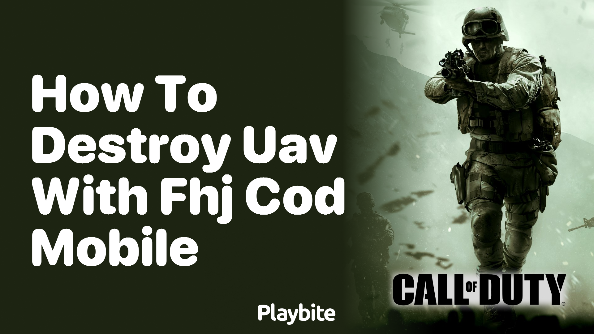 How to Destroy a UAV with an FHJ in COD Mobile - Playbite