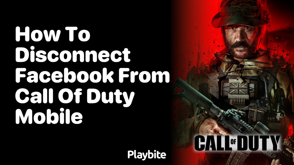 How to Disconnect Facebook from Call of Duty Mobile: A Simple Guide ...