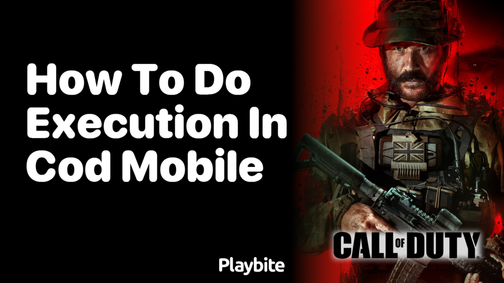 How to Perform an Execution in COD Mobile - Playbite