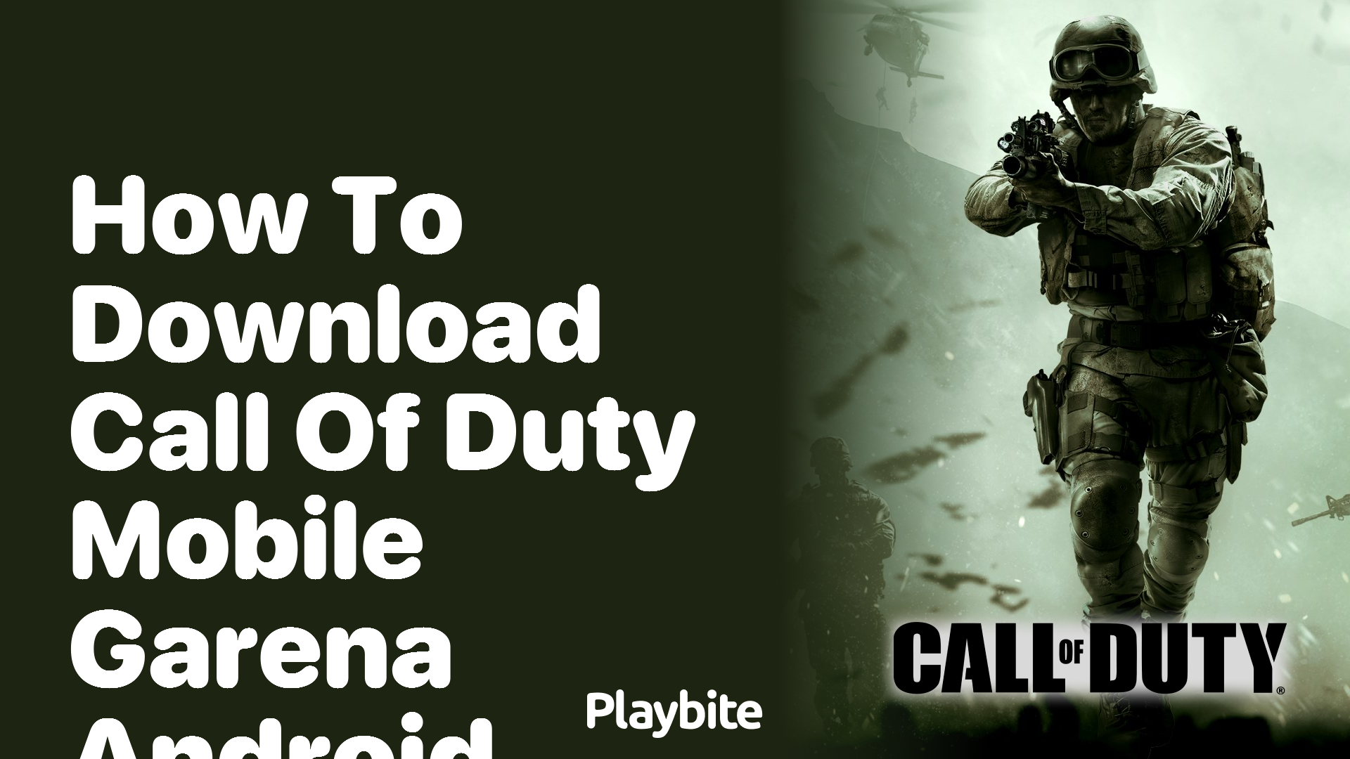 How to Download Call of Duty Mobile Garena on Android - Playbite