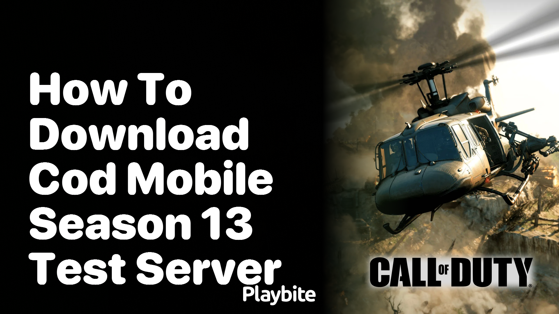 How to Download CoD Mobile Season 13 Test Server - Playbite