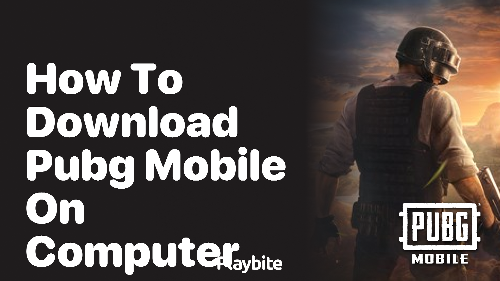 How to Download PUBG Mobile on Your Computer - Playbite