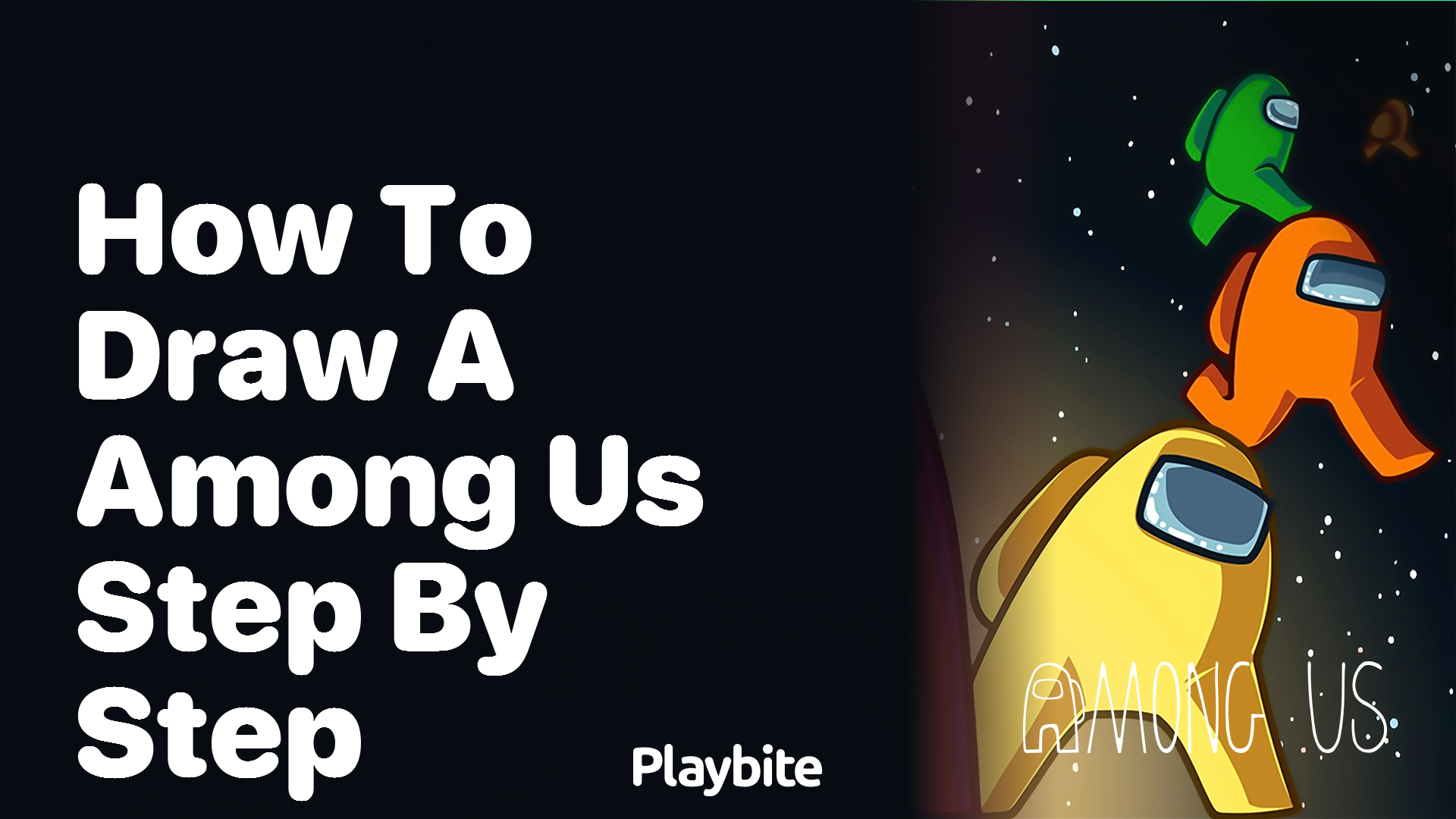 How to Draw Among Us Characters Step by Step - Playbite
