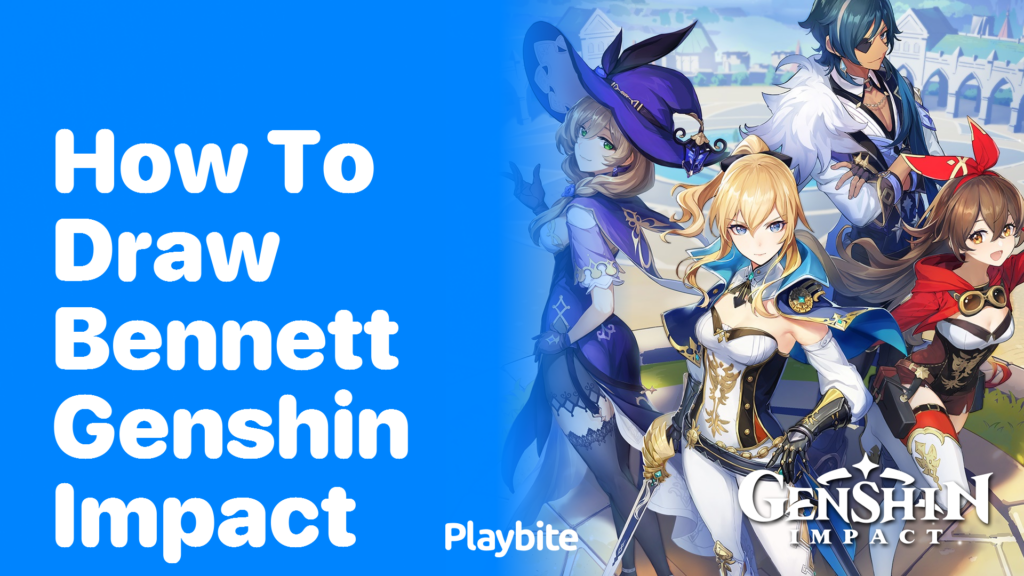 How to Draw Bennett from Genshin Impact - Playbite