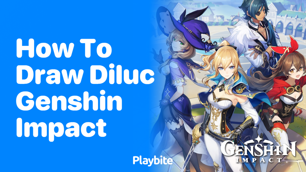 How to Draw Diluc from Genshin Impact: A Step-by-Step Guide - Playbite