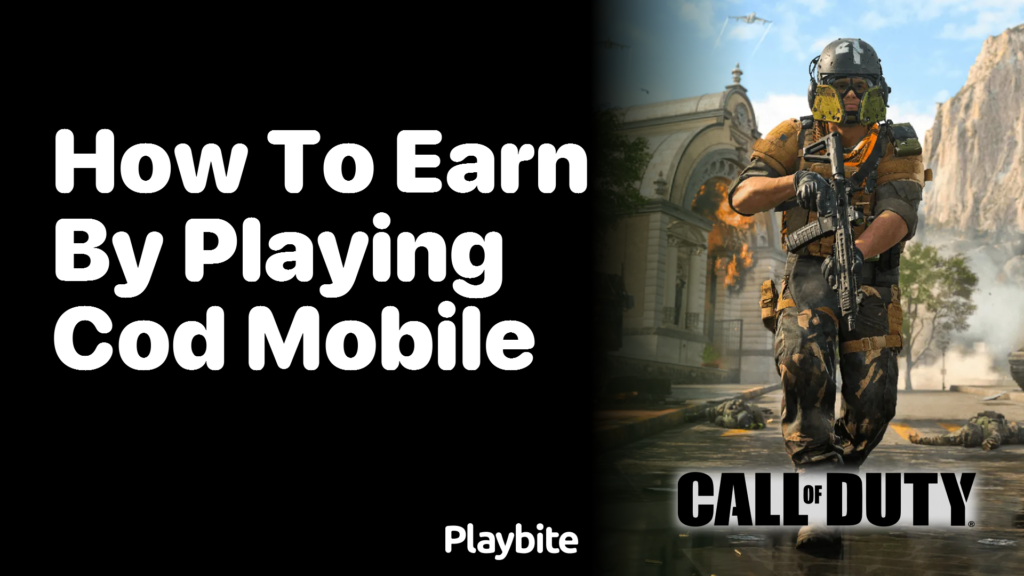How to Earn by Playing COD Mobile - Playbite