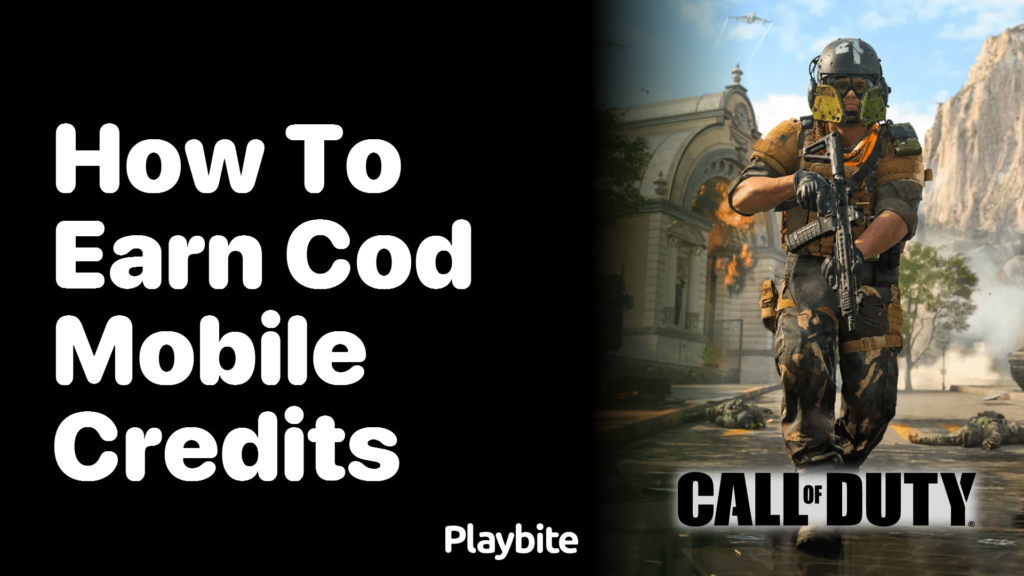 How to Earn COD Mobile Credits: A Quick Guide - Playbite