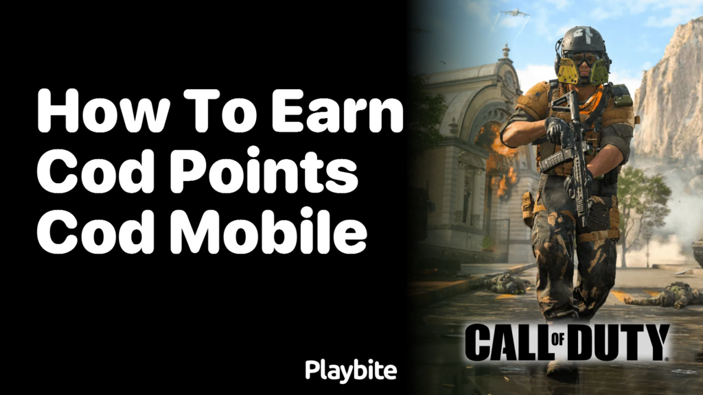 How to Earn COD Points in COD Mobile - Playbite