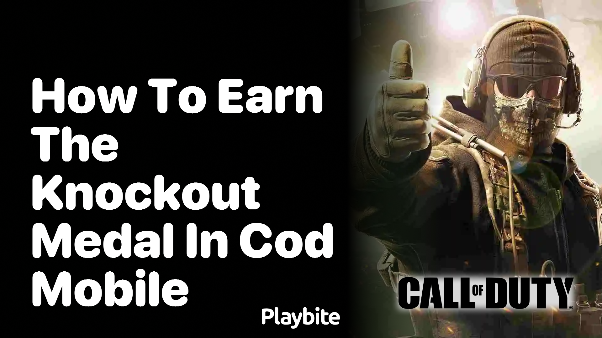 How to Earn the Knockout Medal in COD Mobile - Playbite