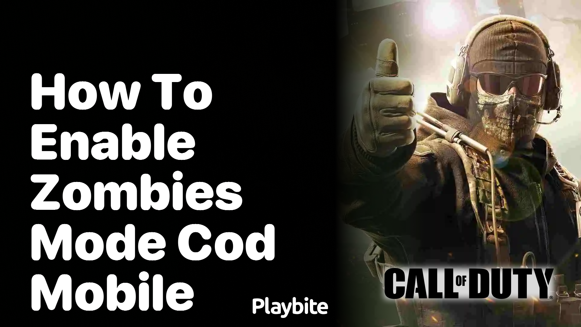 How to Enable Zombies Mode in COD Mobile - Playbite