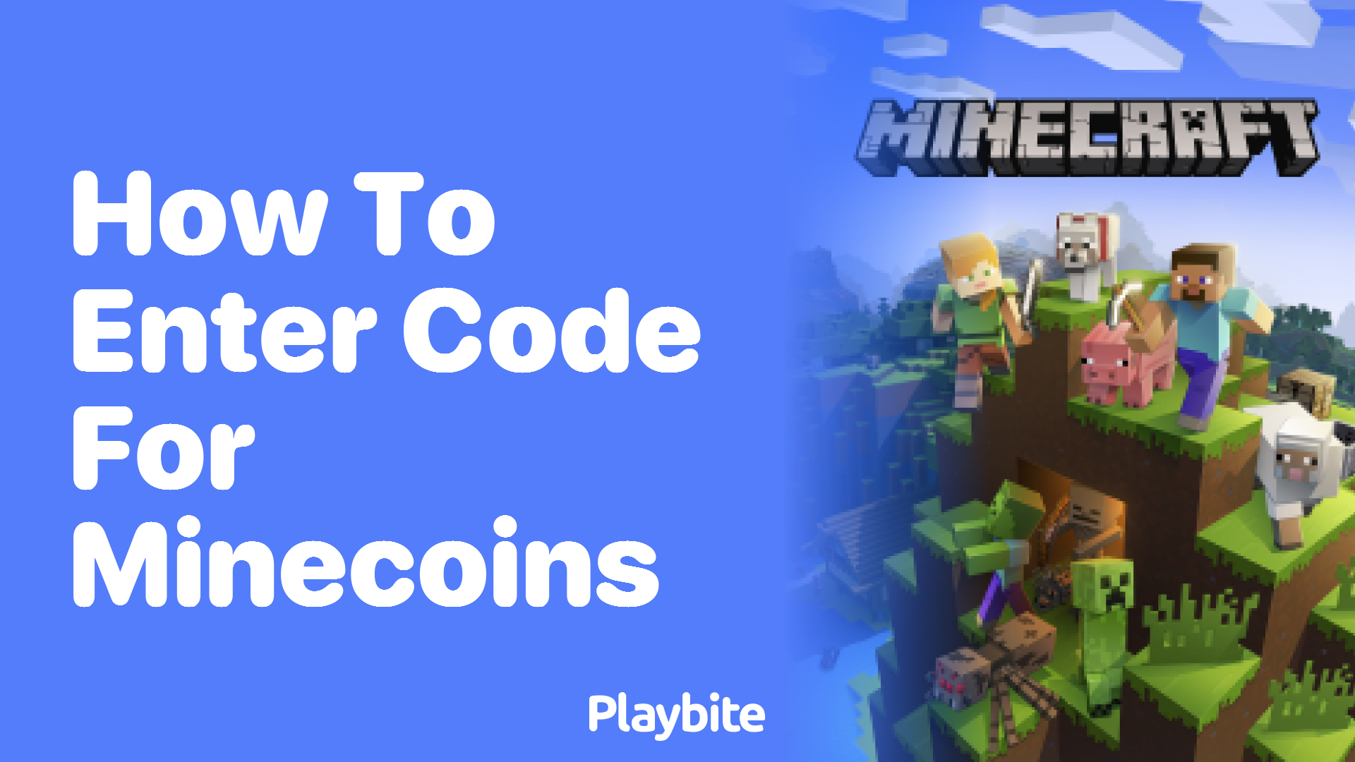 How to Enter Code for Minecoins in Minecraft - Playbite