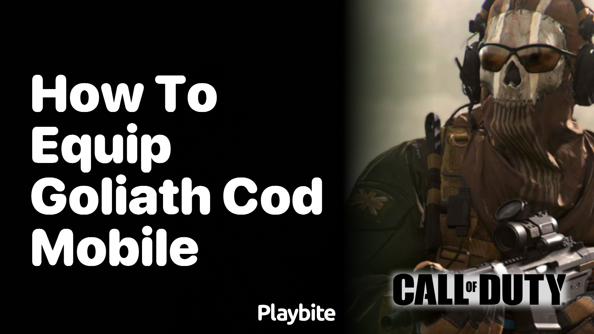 How to Equip Goliath in COD Mobile - Playbite