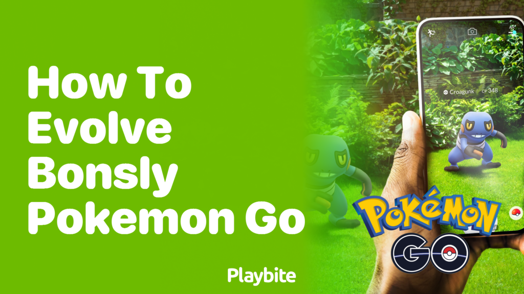 How to Evolve Bonsly in Pokemon Go - Playbite